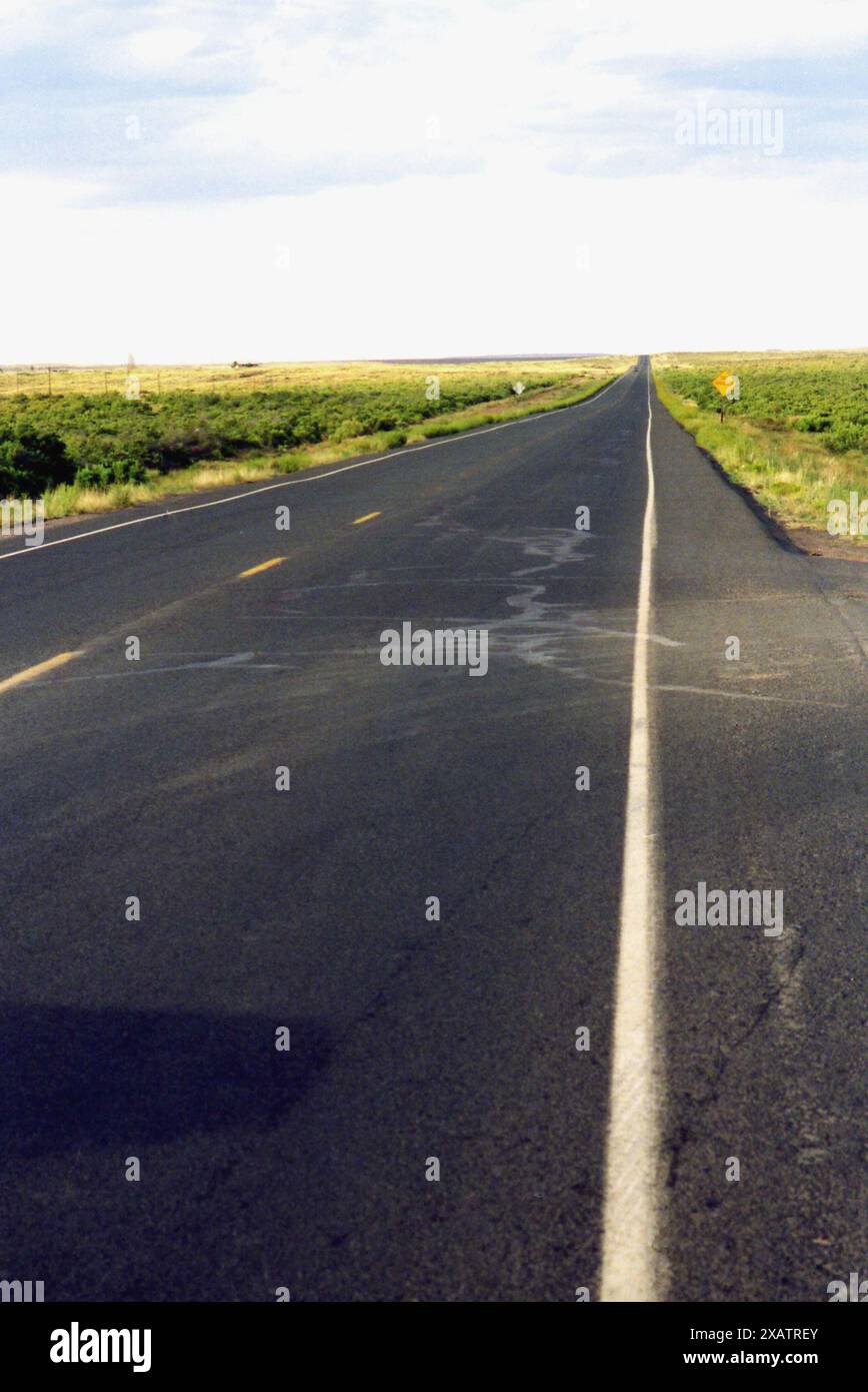 Highway in Arizona, U.S.A., approx. 1992 Stock Photo - Alamy