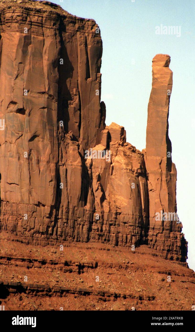 Arizona, U.S.A., approx. 1992. The West Mitten Rock Formation in ...