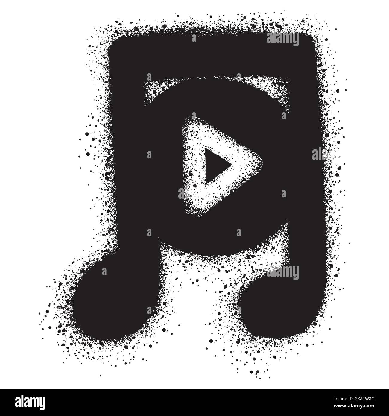 Spray Painted Graffiti Tone icon Word Sprayed isolated with a white ...