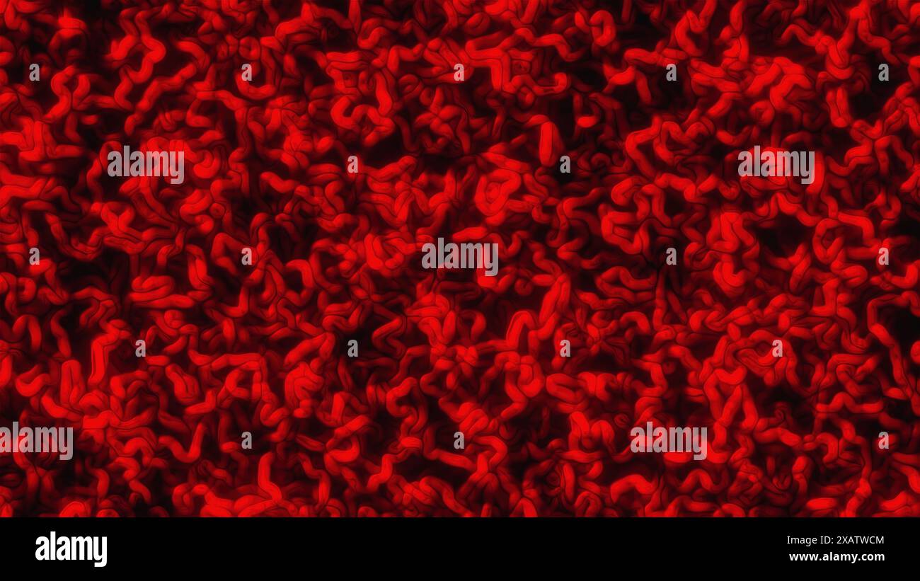 Abstract glass worms. Computer generated 3d render Stock Photo - Alamy