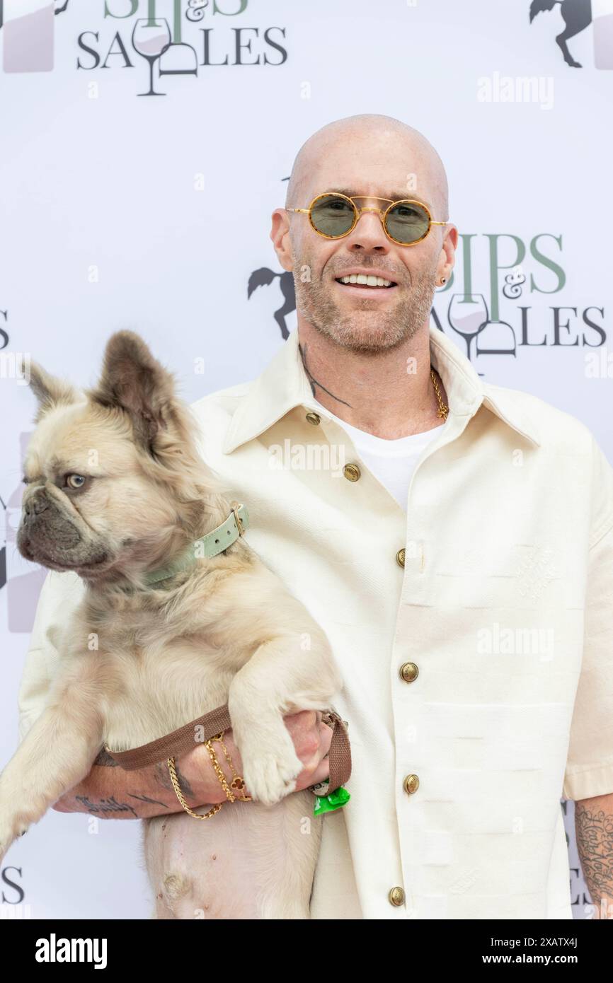 Actor Oliver Trevena attends Sips and Saddles-A Celebration of National ...