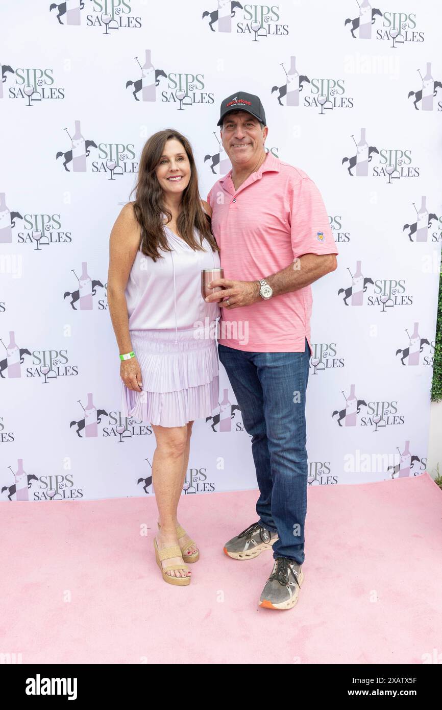 Sips and Saddles Event Producer Kathy Knoll with husband Jeff Bonafede ...