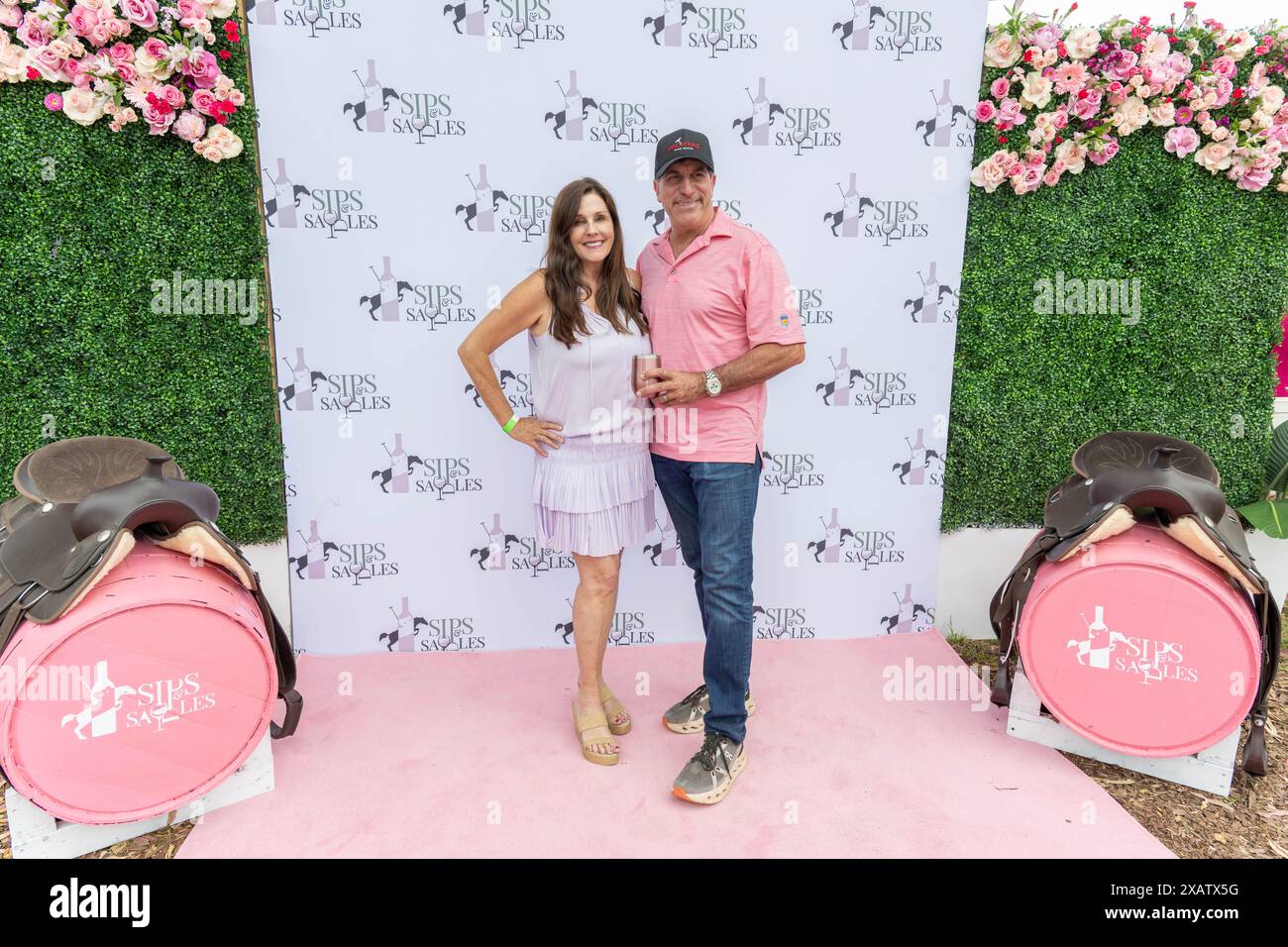 Sips and Saddles Event Producer Kathy Knoll with husband Jeff Bonafede ...