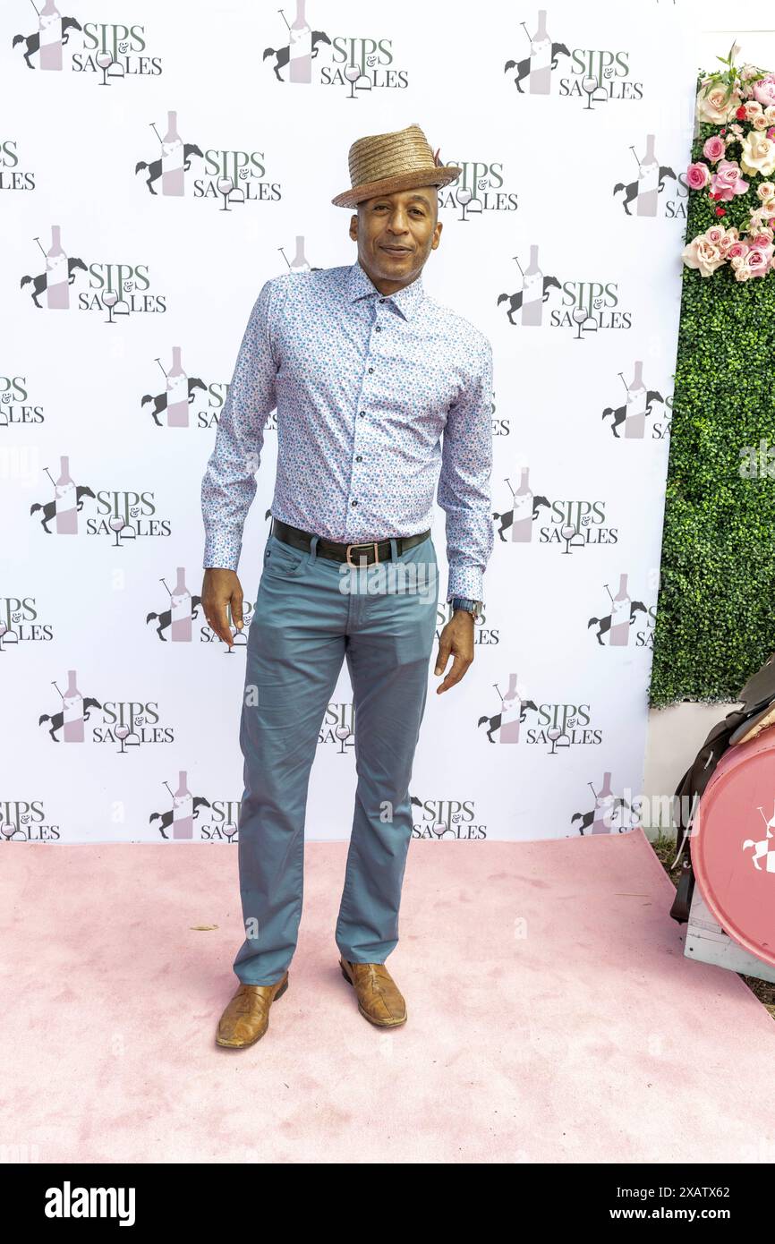 Actor James Lesure attends Sips and Saddles-A Celebration of National ...