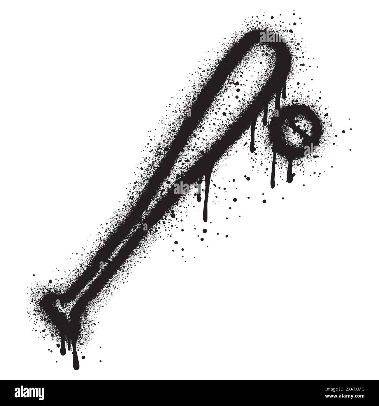 Spray Painted Graffiti BASEBALL icon Sprayed isolated with a white ...