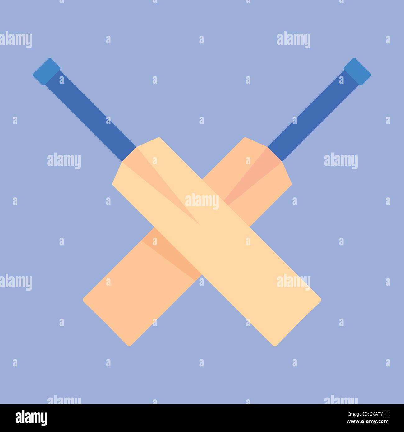 Cricket bat icon vector illustration. Cricket sports bat icon. Cricket ...