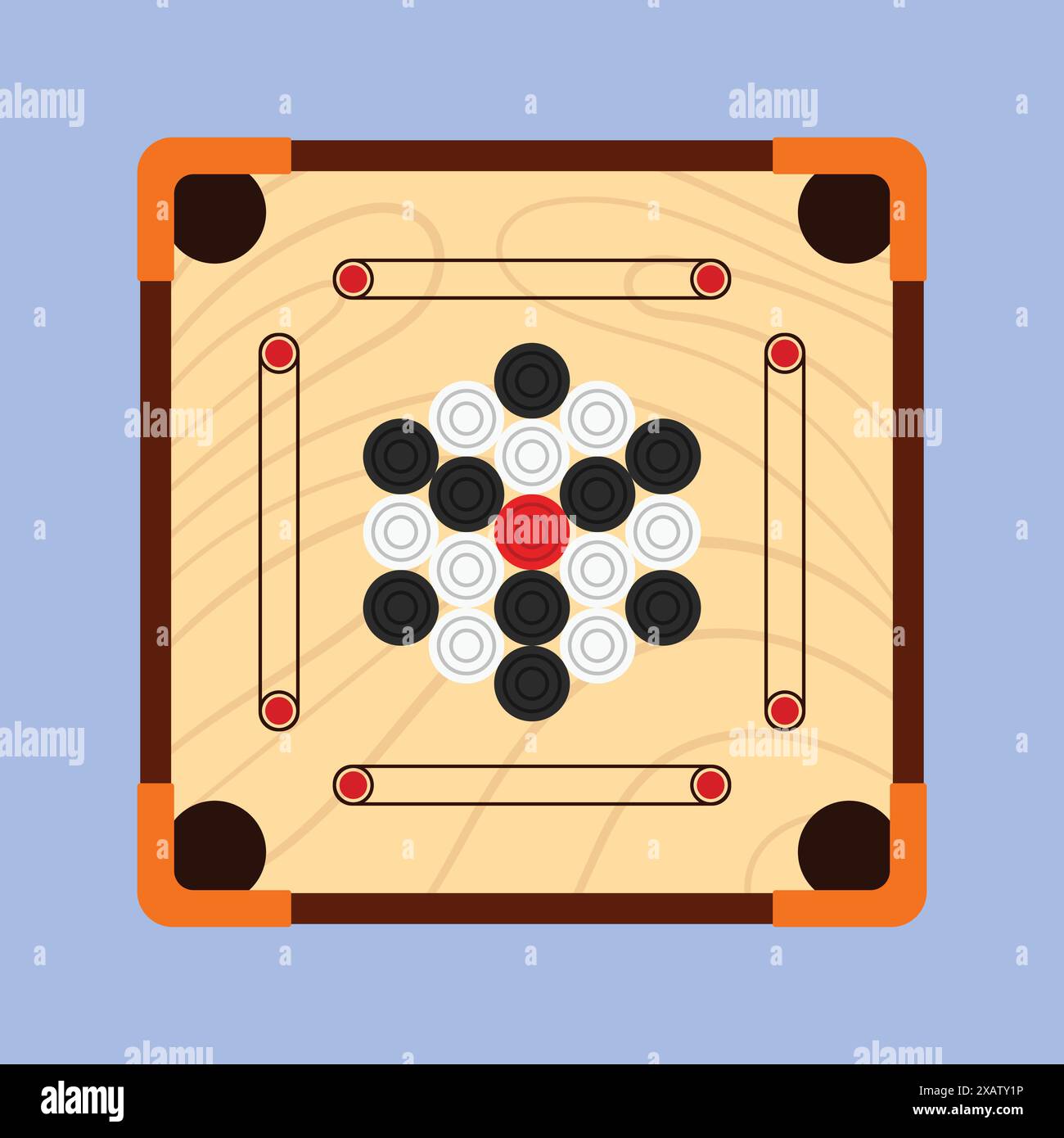 Wooden Carrom Board Game Vector Illustration Carrom game icon Indian ... Wooden Carrom Board Game Vector Illustration Carrom game icon Indian ...