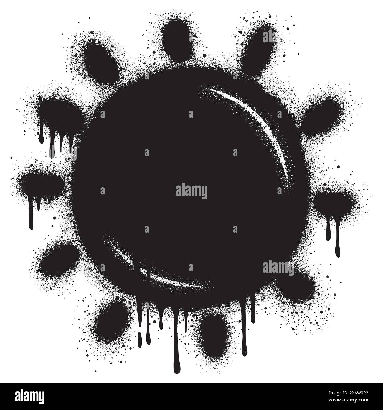 sun spray paint vector. Graffiti, grunge, sunlight graffiti spray on ...
