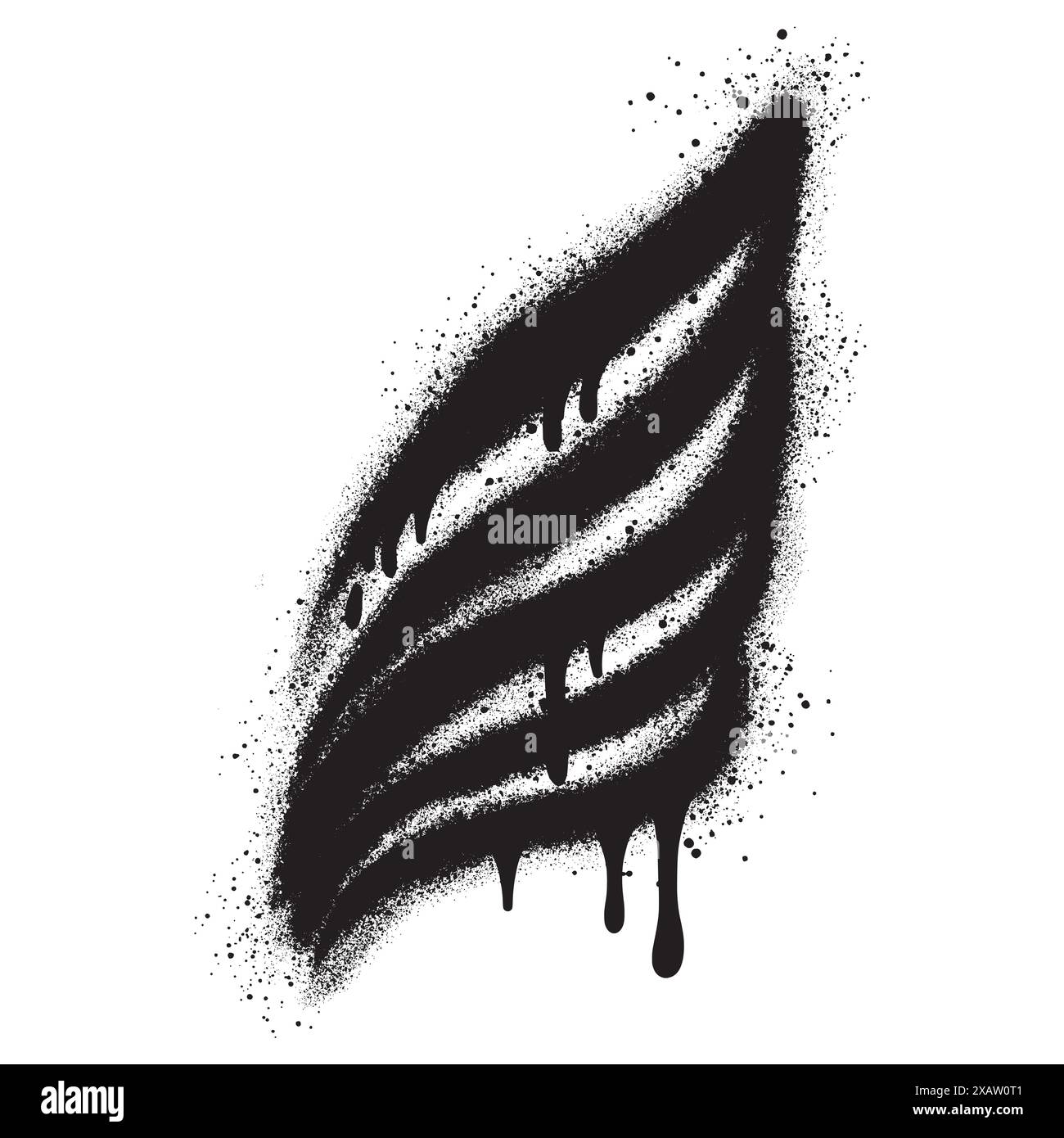 Spray Painted Graffiti wings Sprayed isolated with a white background ...