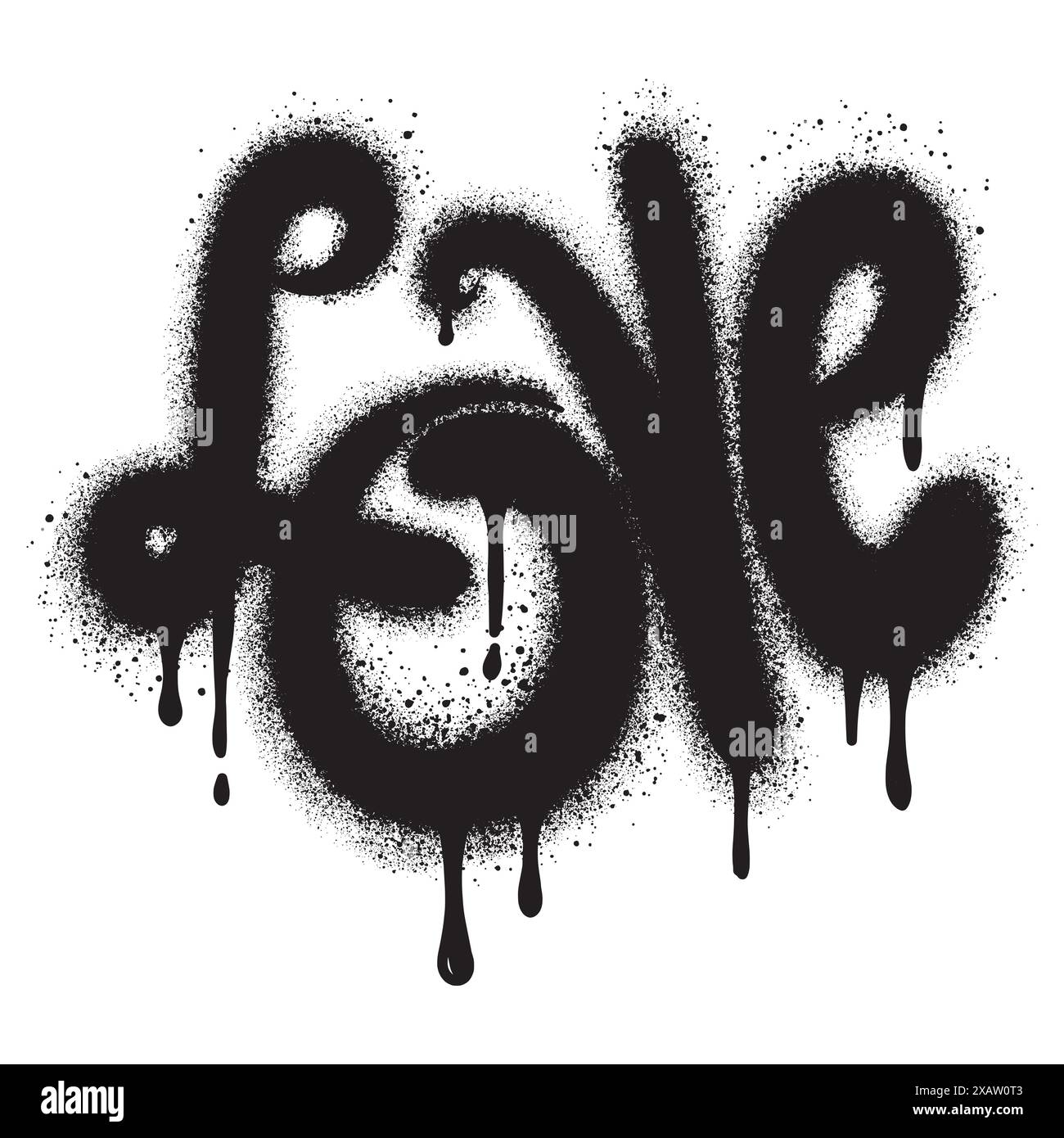 Vandalism graffiti sign Stock Vector Images - Alamy