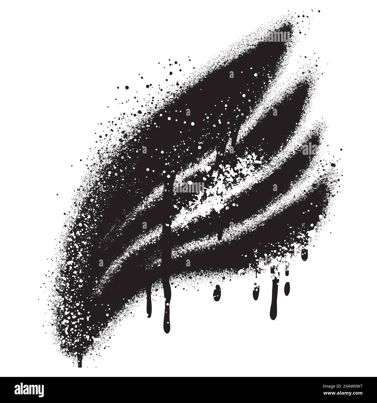 Spray Painted Graffiti wings Sprayed isolated with a white background ...