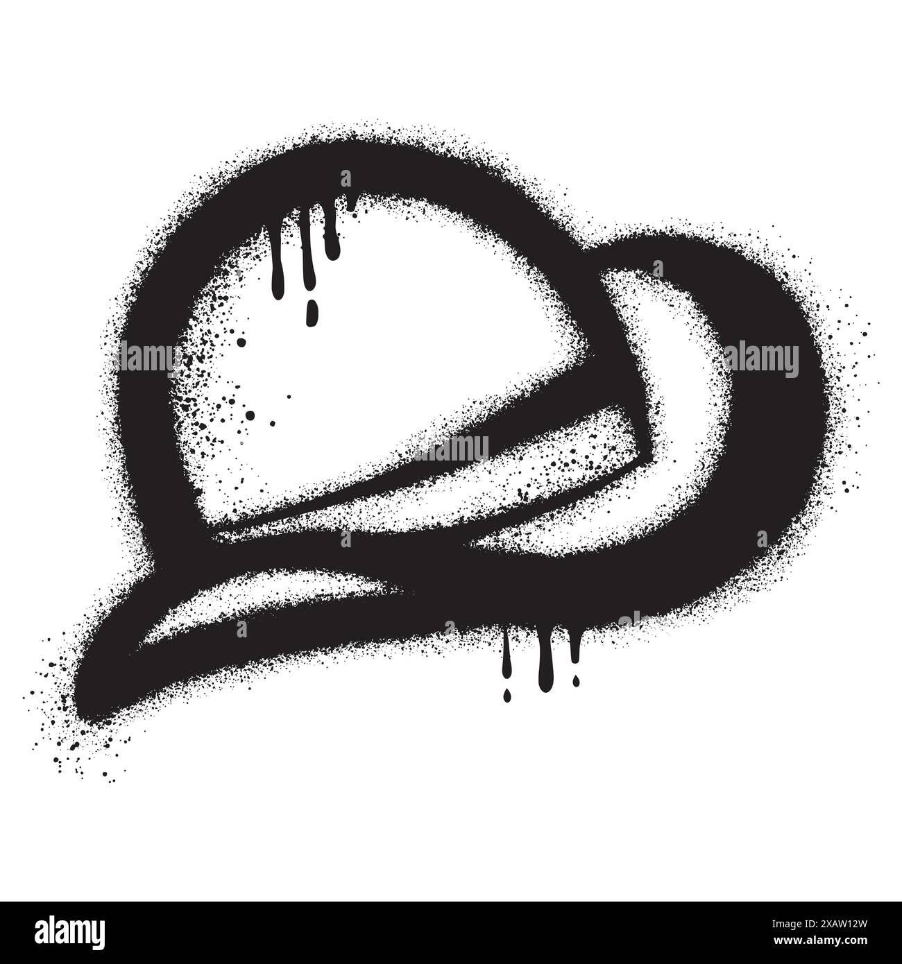 Graffiti cowboy hat with black spray paint Stock Vector Image & Art - Alamy