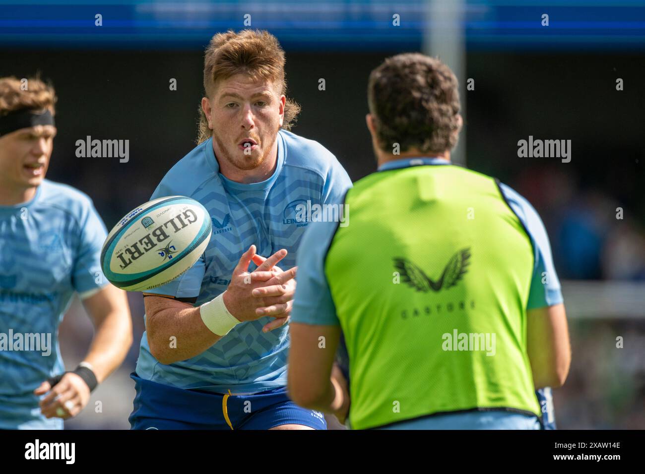 Dublin, Ireland. 08th June, 2024. Joe McCarthy of Leinster during the ...