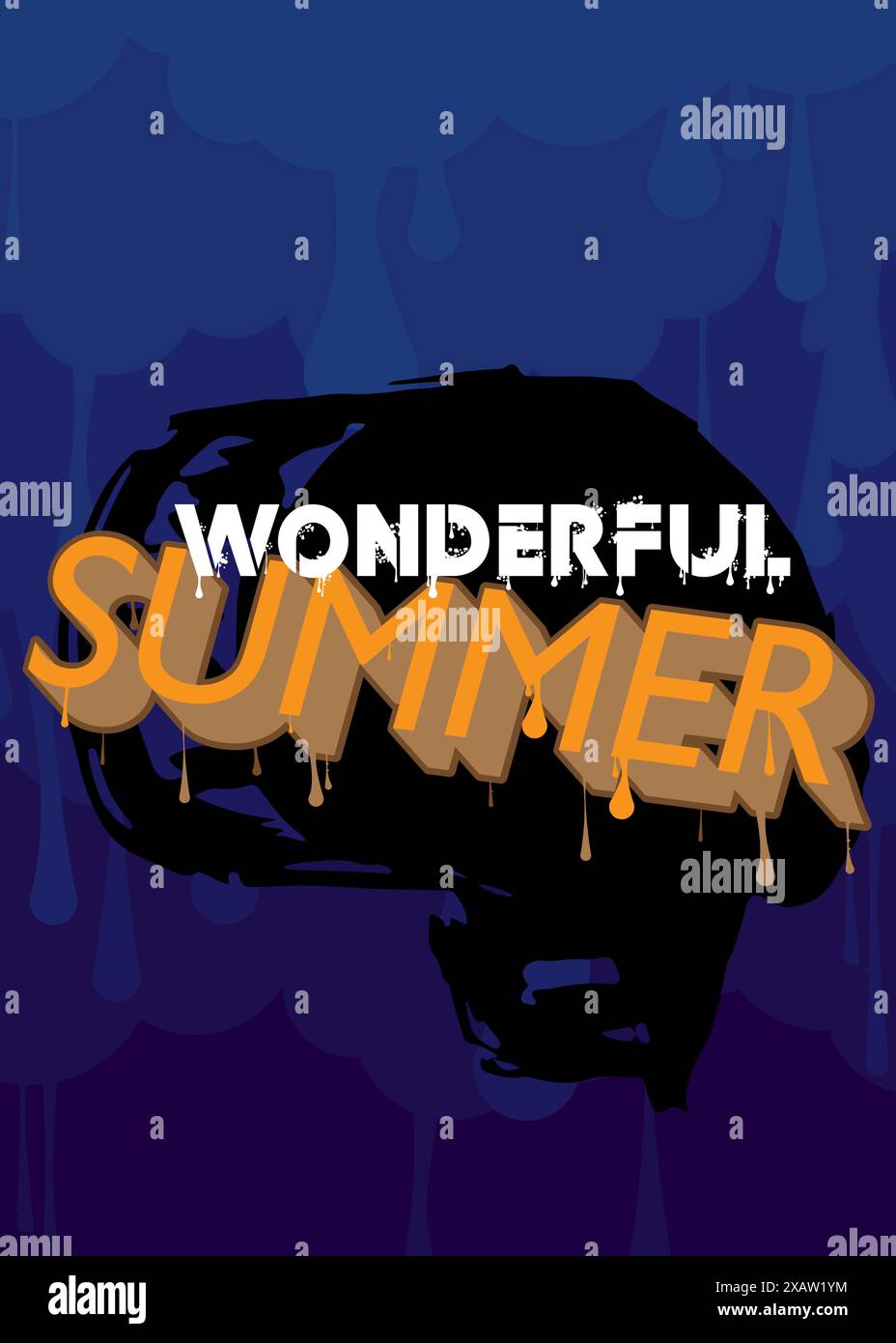 Summer Graffiti tag. Abstract modern street art decoration performed in ...