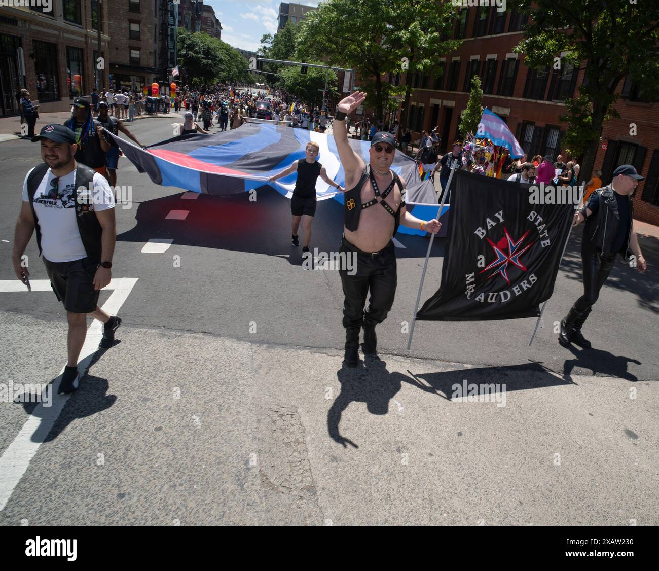 Boston, Massachusetts, USA June 8, 2024. Boston Gay Pride parade ...