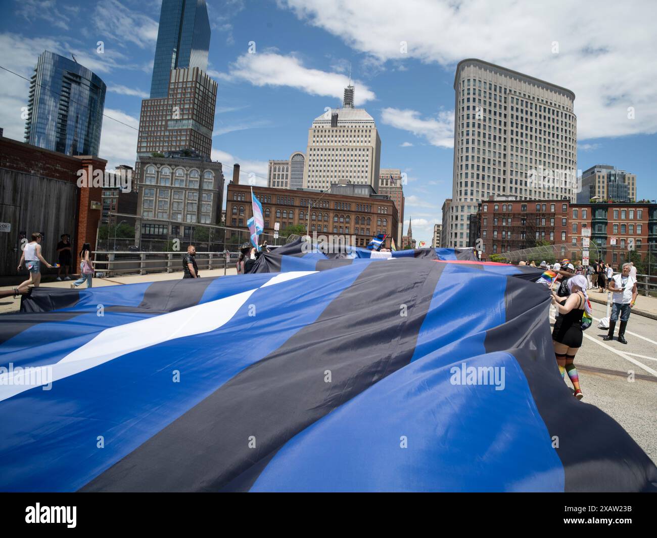 Boston, Massachusetts, USA June 8, 2024. Boston Gay Pride parade ...