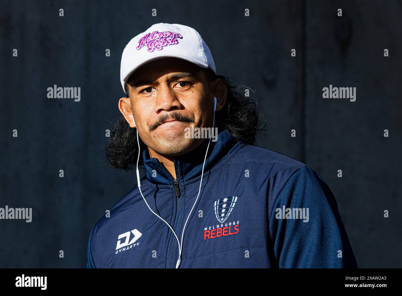 Wellington, New Zealand, 8 June, 2024. Melbourne Rebels player Tuaina ...