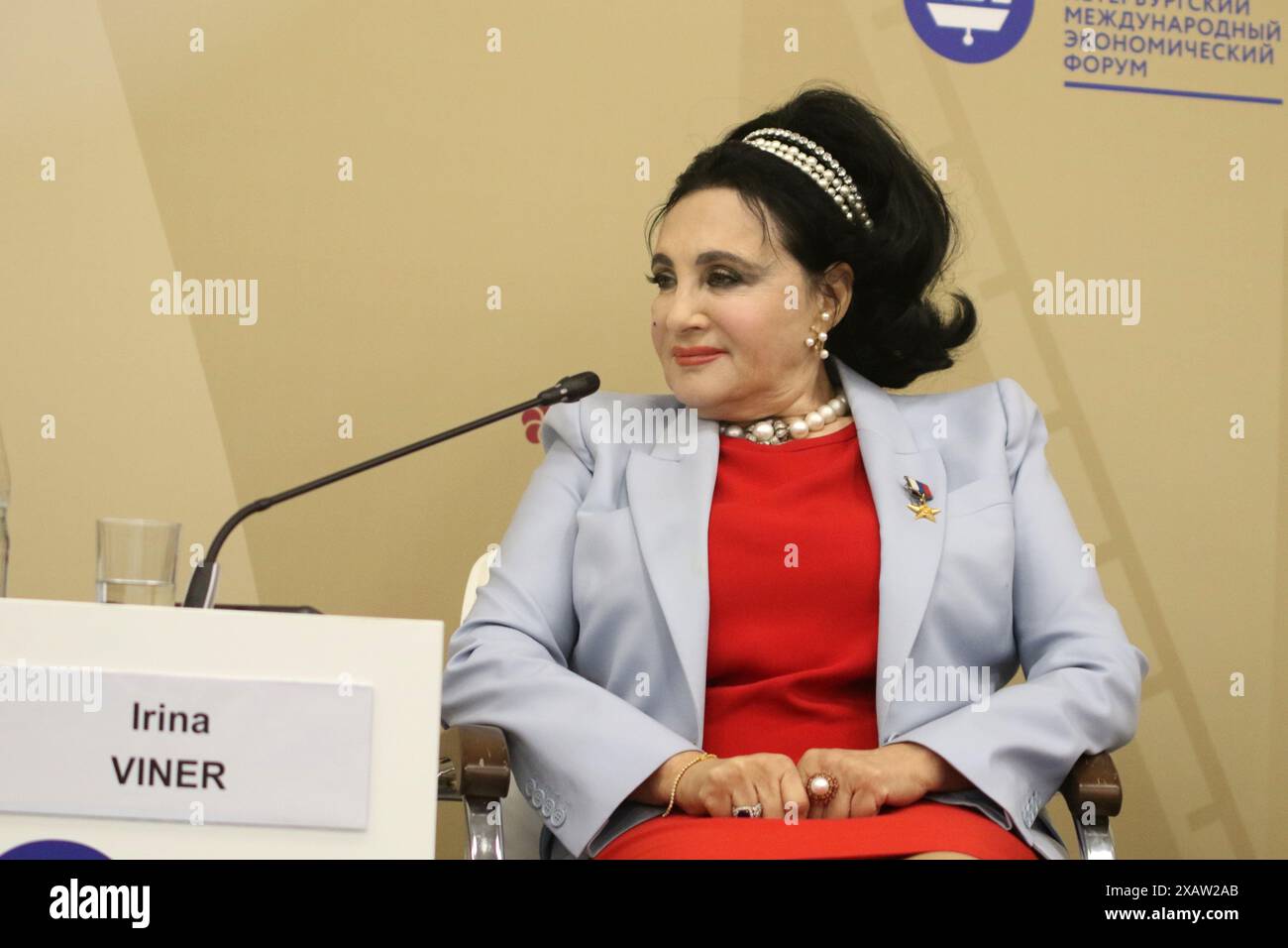 Saint Petersburg, Russia. 07th June, 2024. Irina Viner, President ...