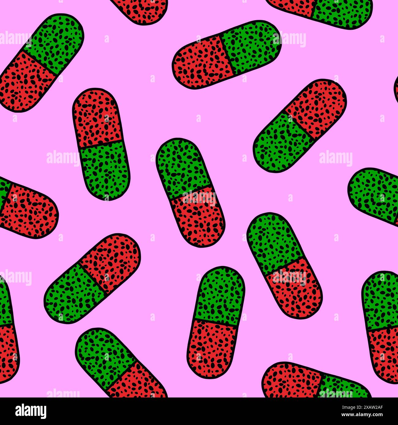 Medicine pills seamless doctors care pattern for wrapping paper and ...