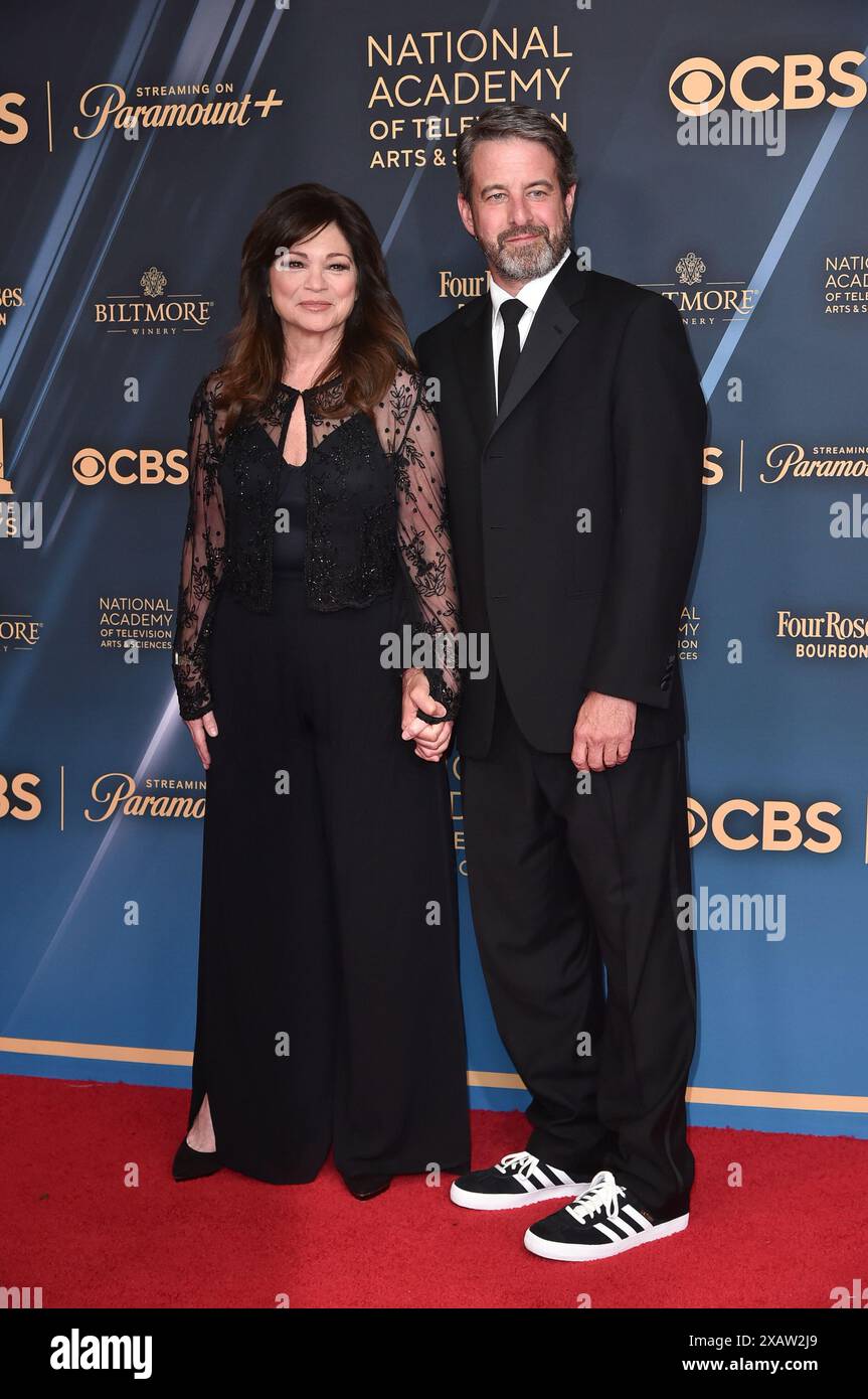 Valerie Bertinelli, left, and Mike Goodnough arrive at the 51st Daytime ...