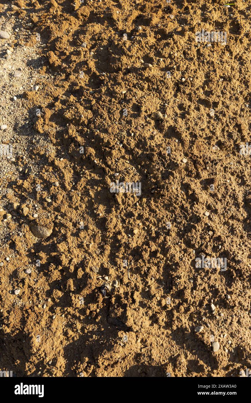 sand with stones that is used in the construction of facilities, a ...