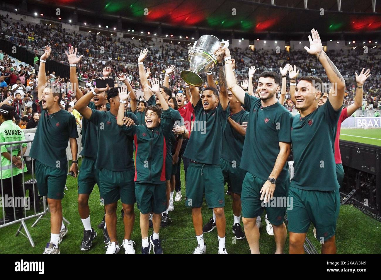 Rio de Janeiro, Brazil, June 1, 2024. Under-17 players of the ...