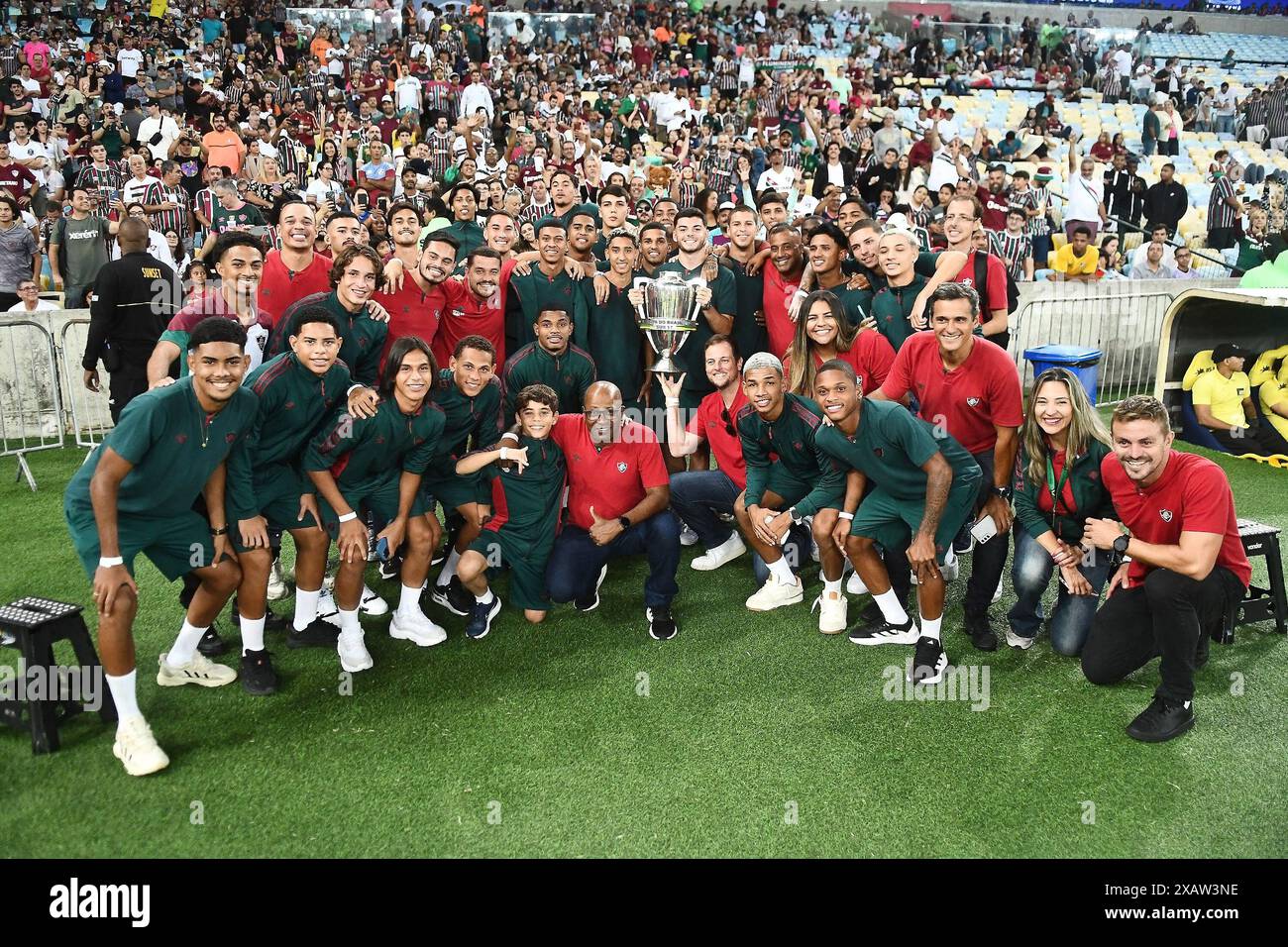 Rio de Janeiro, Brazil, June 1, 2024. Under-17 players of the ...