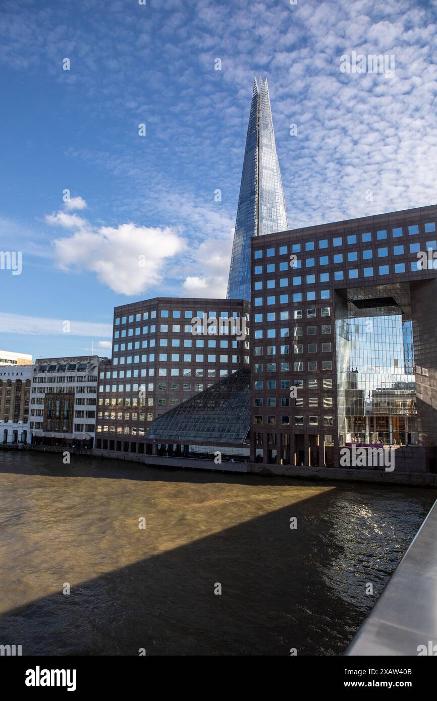 London, England – August 2023. Shard London Bridge Tower, is a pyramid ...