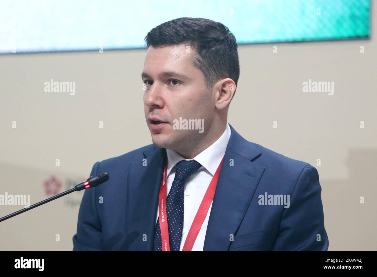 Saint Petersburg, Russia. 07th June, 2024. Anton Alikhanov, Minister of ...