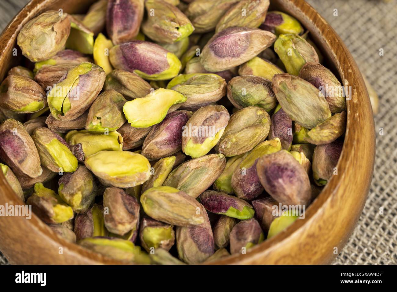 peeled dried pistachio nuts with salt, delicious salted green ...