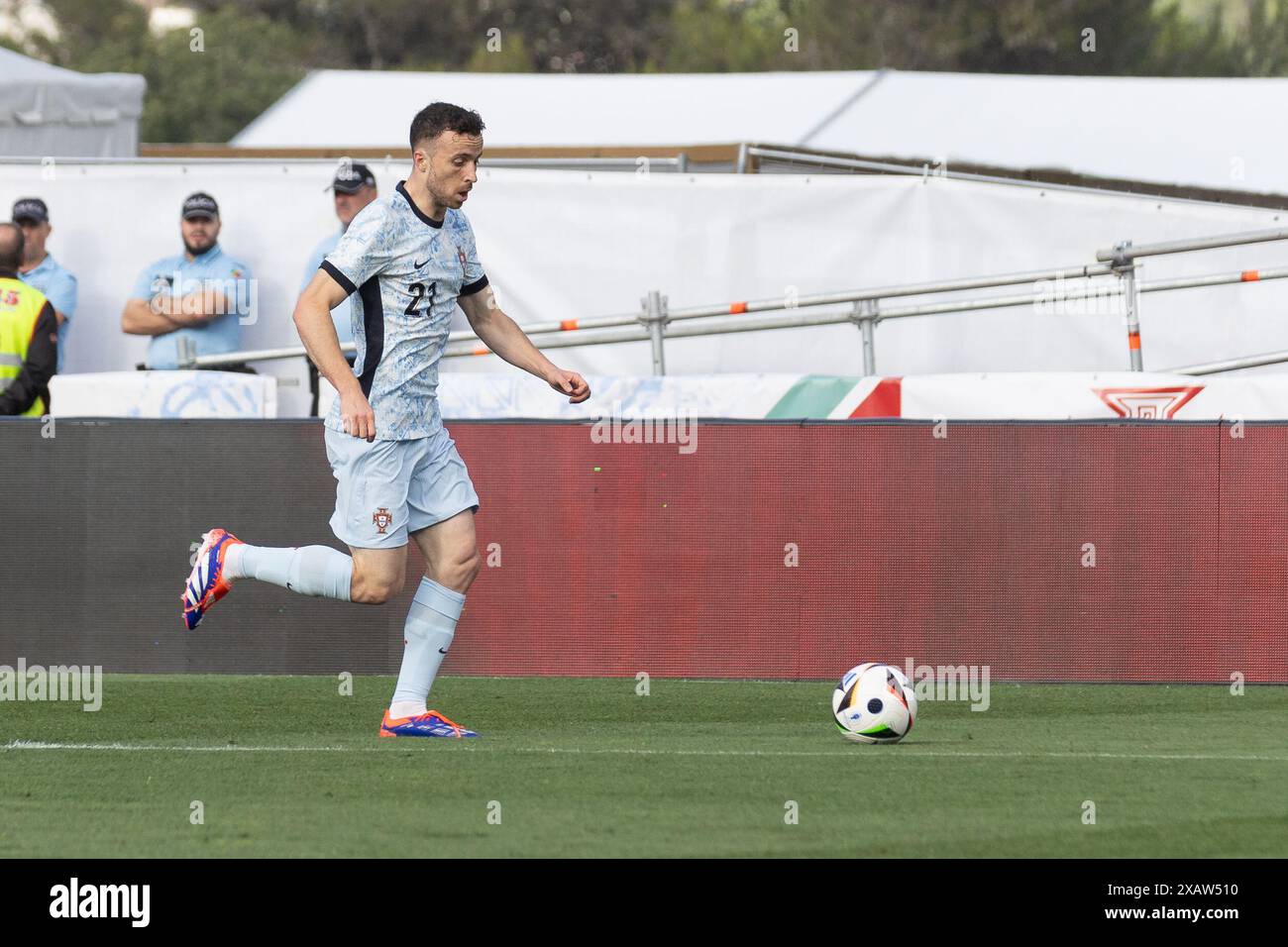 June 08, 2024. Lisbon, Portugal. Portugal's and Liverpool forward Diogo ...