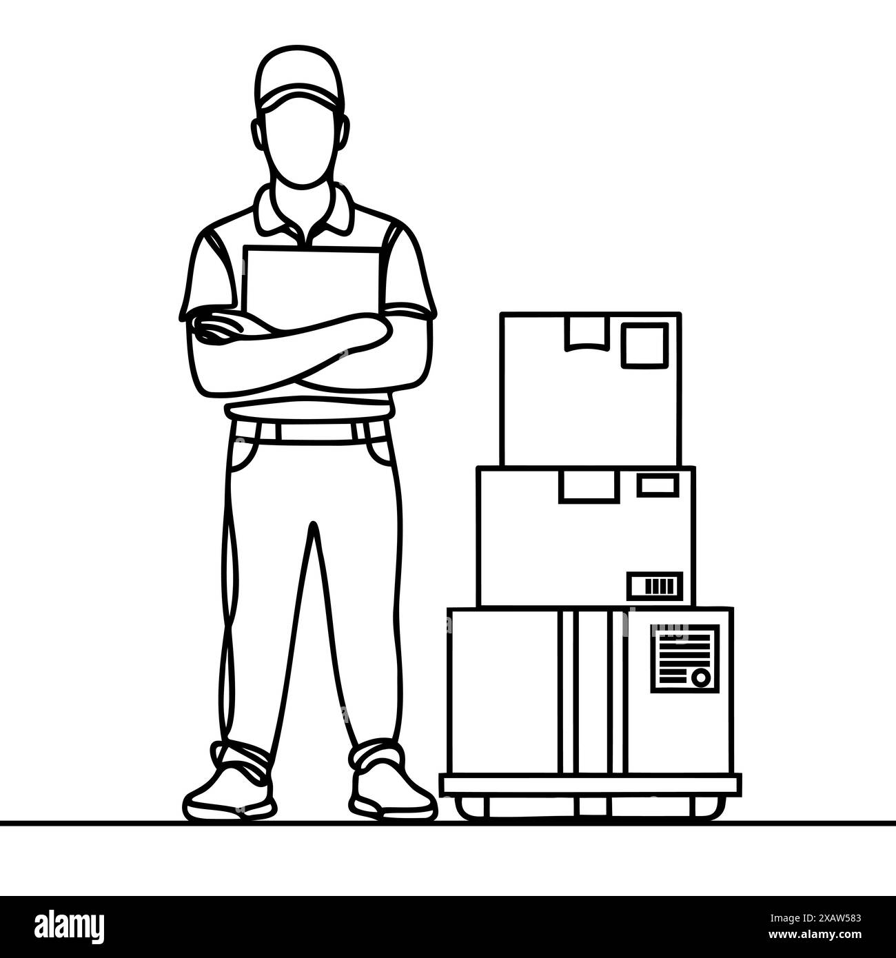 Box stands Stock Vector Images - Alamy