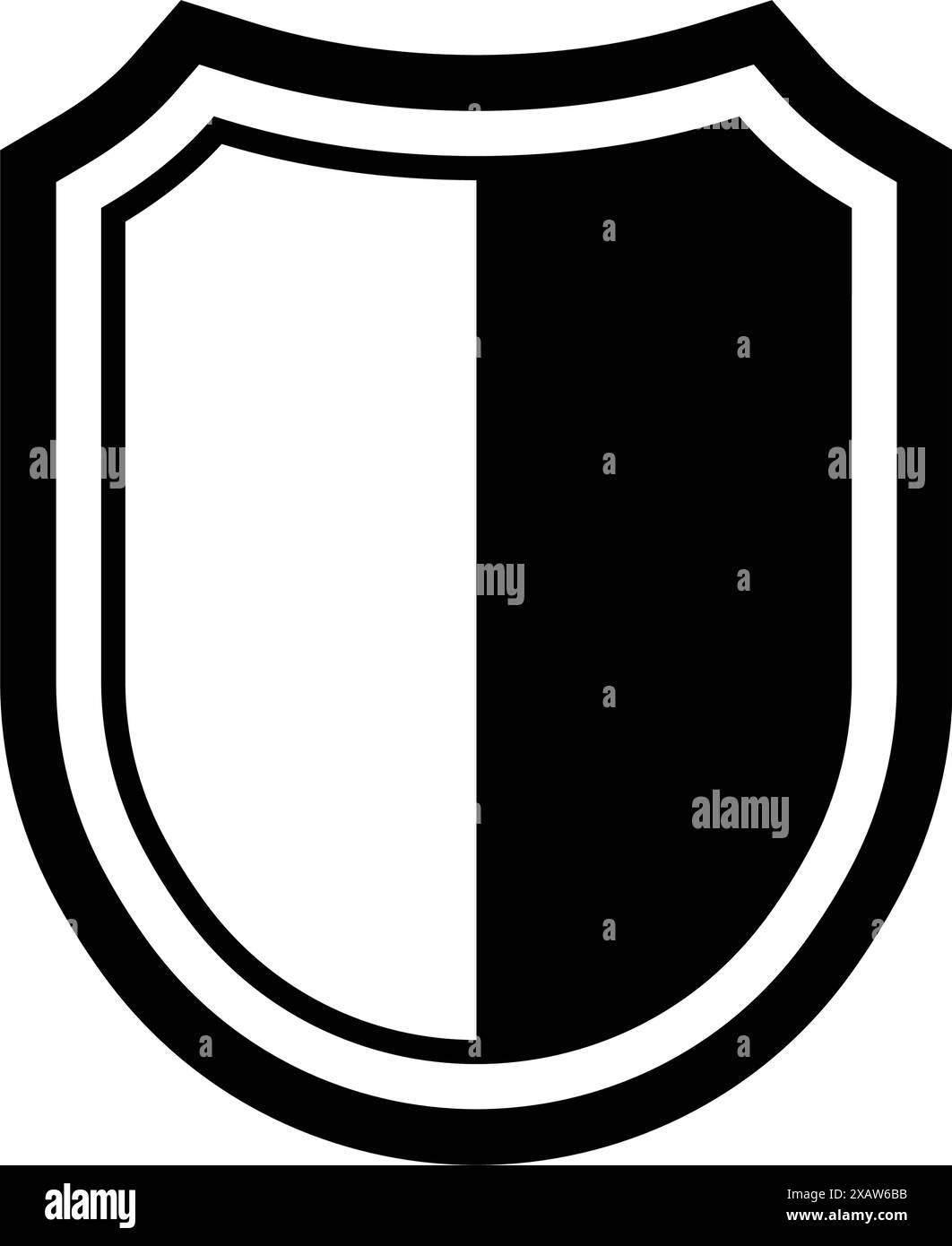 black shield icon illustration design Stock Vector Image & Art - Alamy