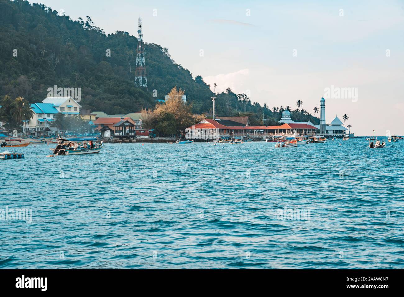 Perhentian, Kelatan, Malaysia - May 9, 2024 : Fishing Boats on South ...