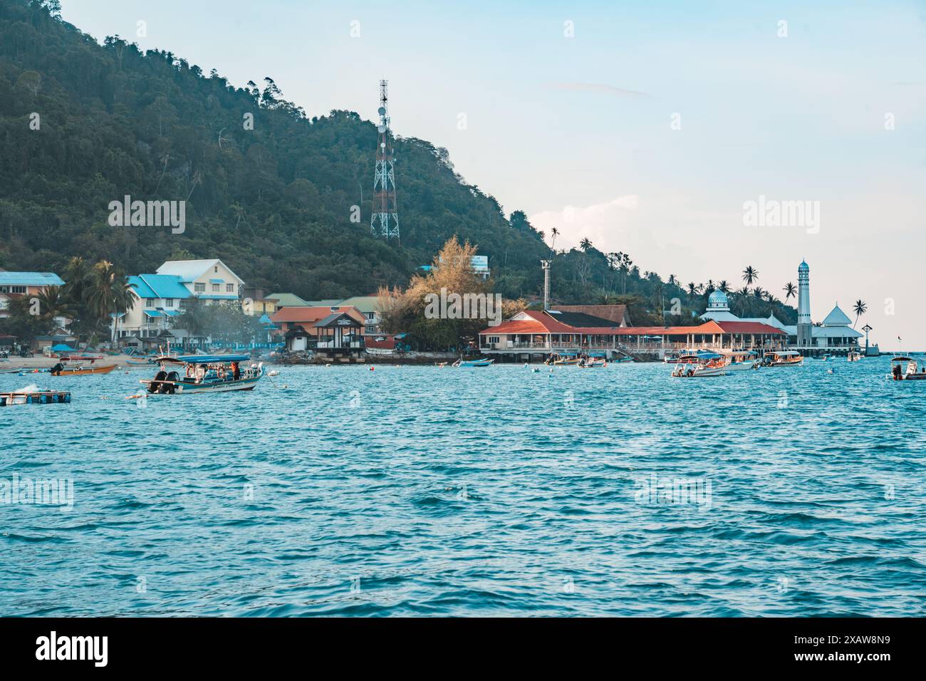 Perhentian, Kelatan, Malaysia - May 9, 2024 : Fishing Boats on South ...