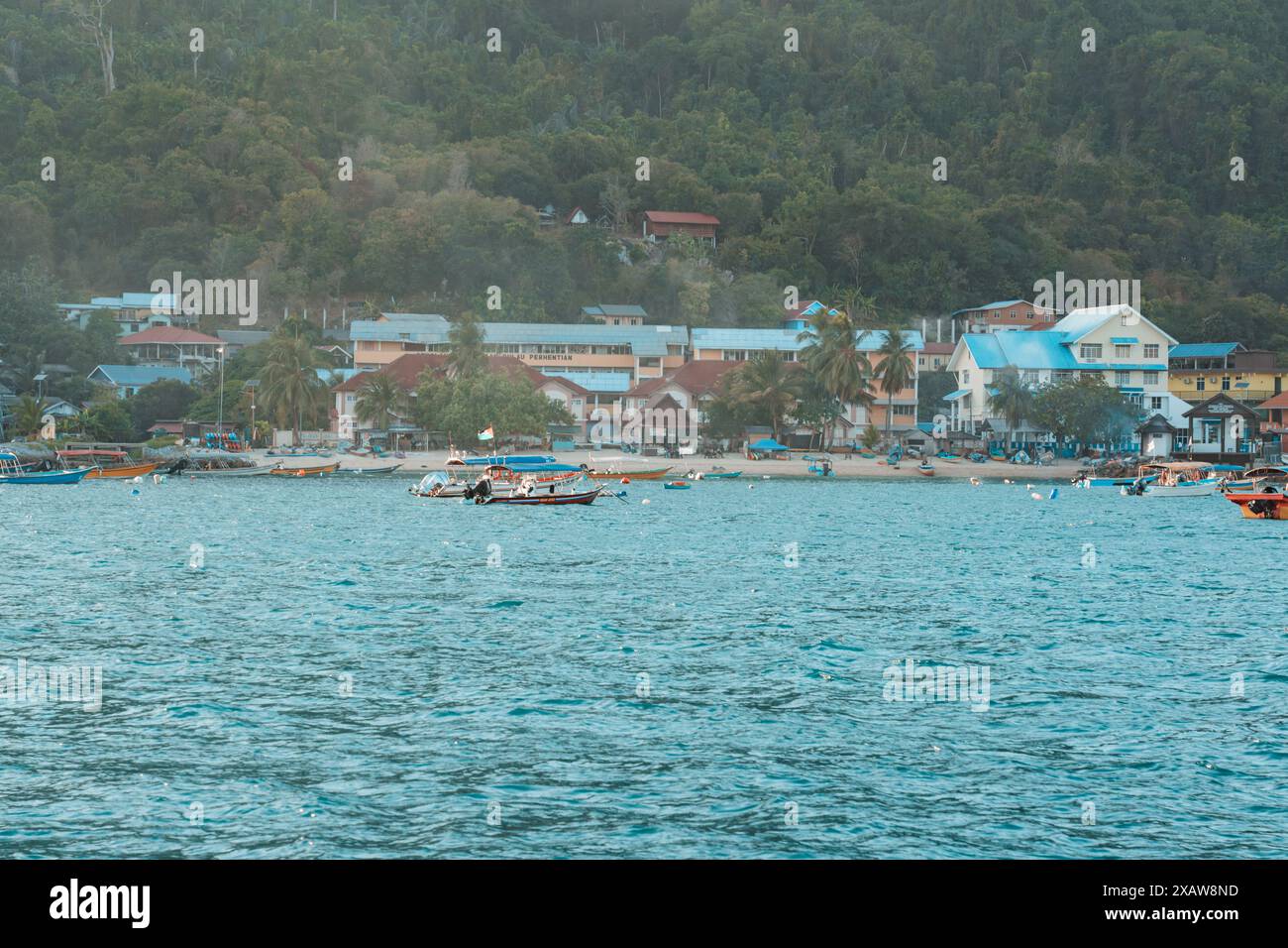 Perhentian, Kelatan, Malaysia - May 9, 2024 : Fishing Boats on South ...