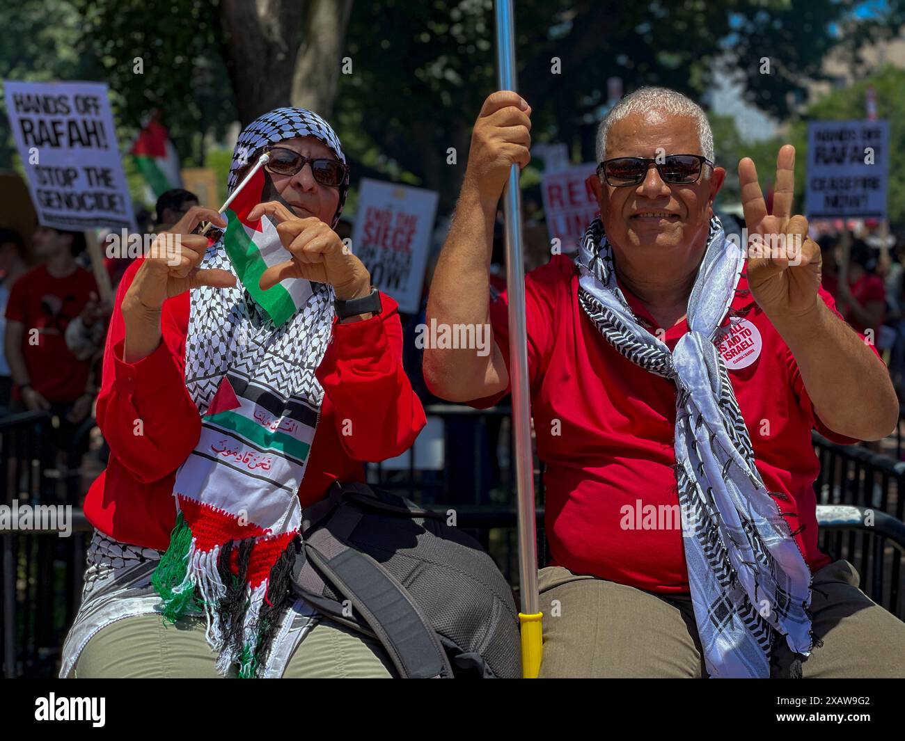 Washington, District Of Columbia, USA. 8th June, 2024. A Palestinian ...