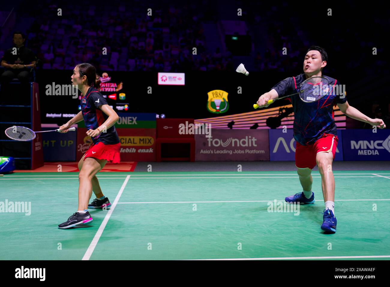 Jakarta, Indonesia. 08th June, 2024. LAI Pei Jing and TAN Kian Meng (R ...