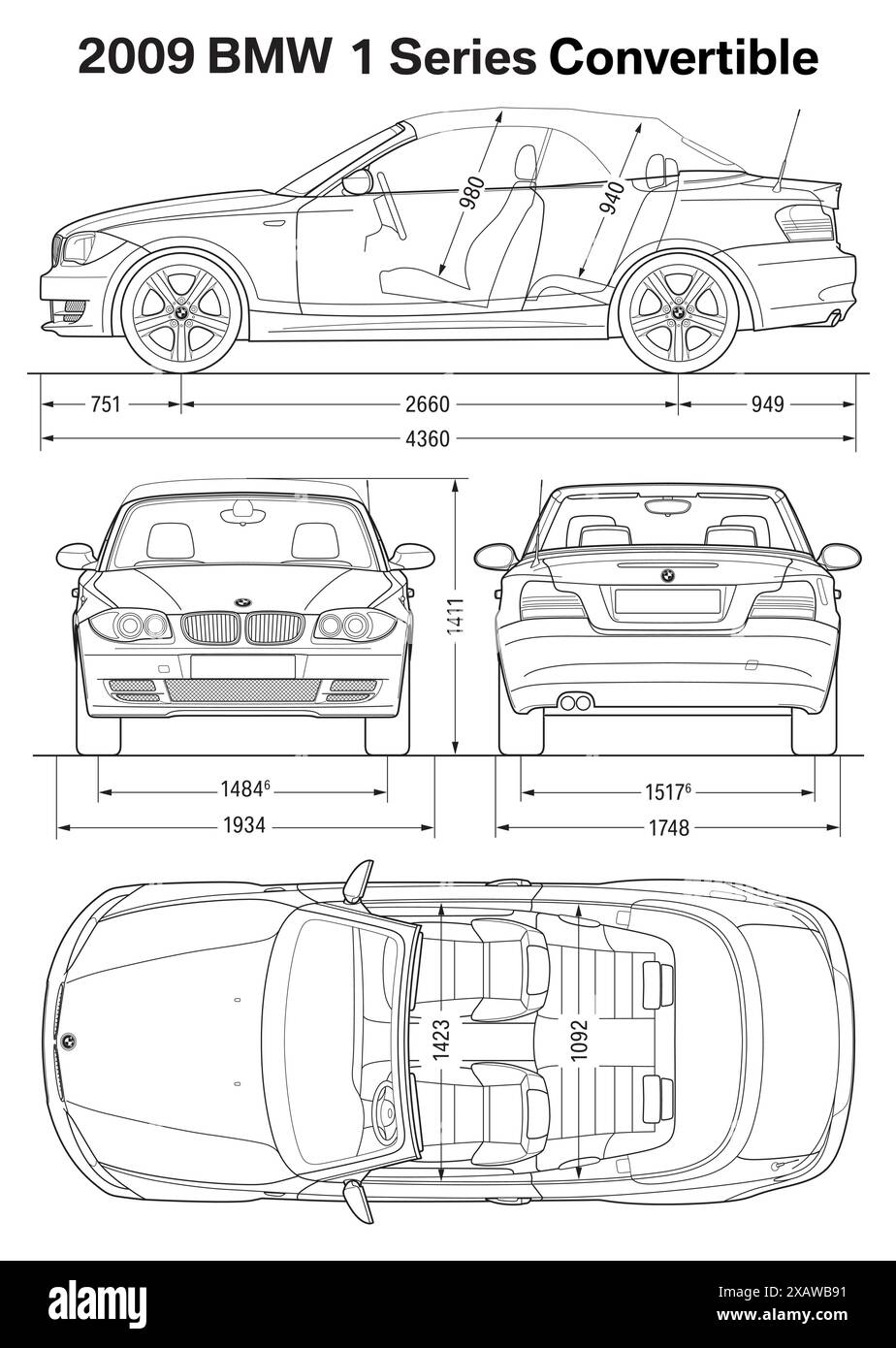 Bmw convertible Black and White Stock Photos & Images - Alamy