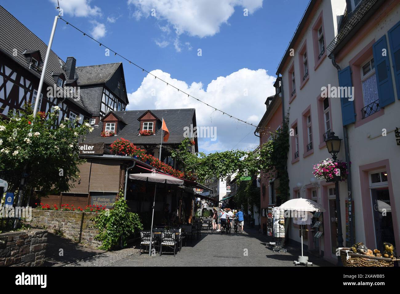 16 June 2023/ Rûdesheim-Hesse-Rûdesheim town most visting are Rheingau ...