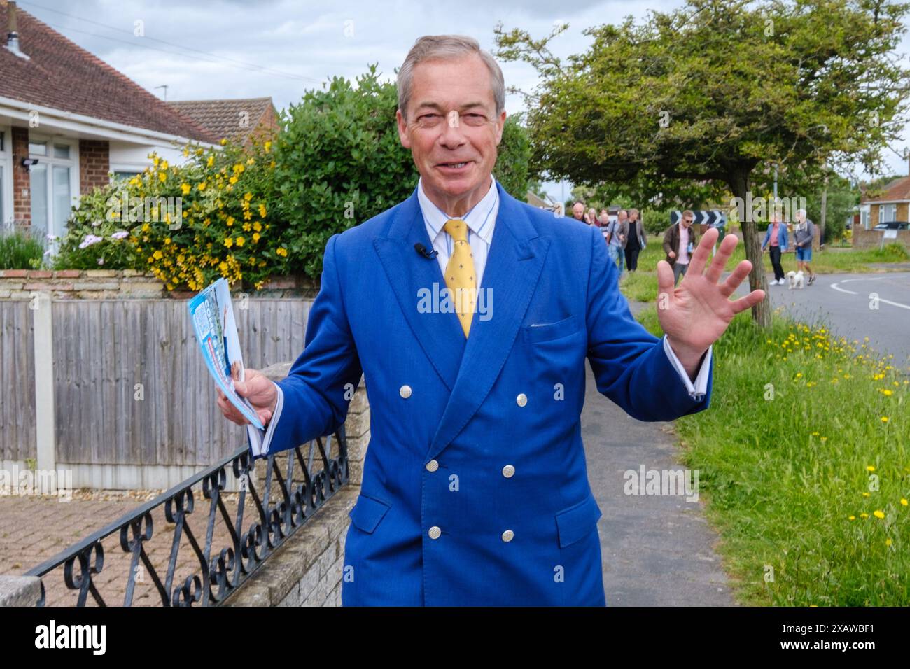 Nigel Farage Election , Clacton on Sea, UK, 8, June,2024 Reform Party ...