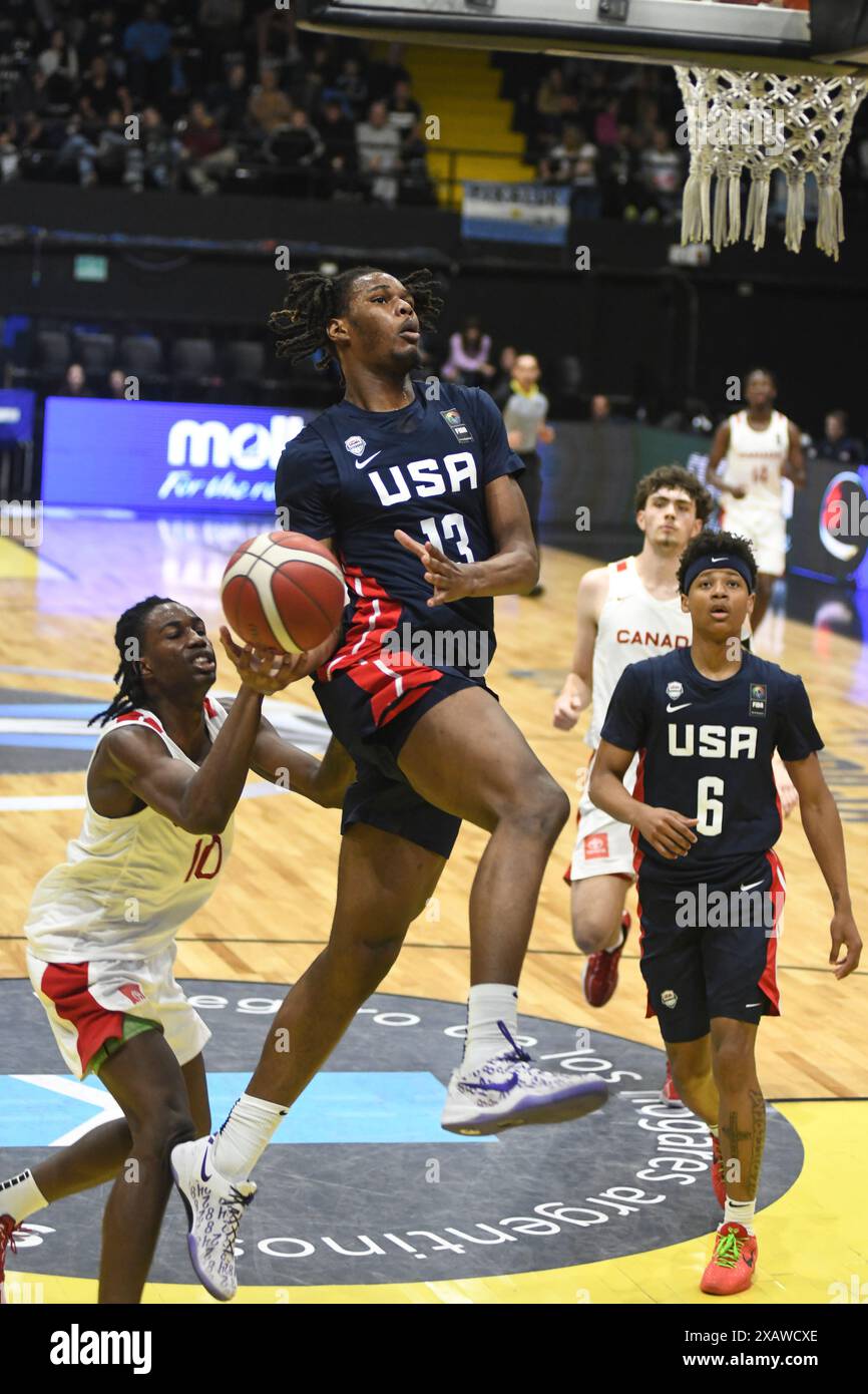 Morez Johnson Jr. (USA). FIBA Basketball Americup U18 - Buenos Aires ...