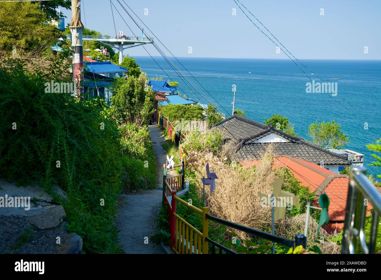 Donghae City, South Korea - May 18th, 2024: A charming pathway on ...