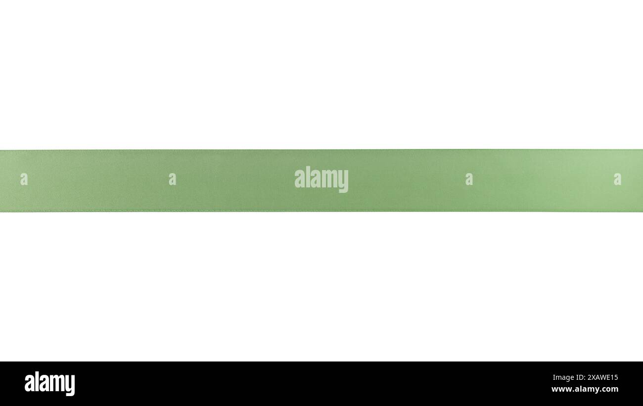 Light green ribbon line isolated on white background, template Stock ...