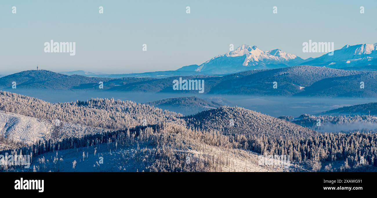 Belianske Tatry and Jahnaci stit in High Tatras mountains from Velka ...
