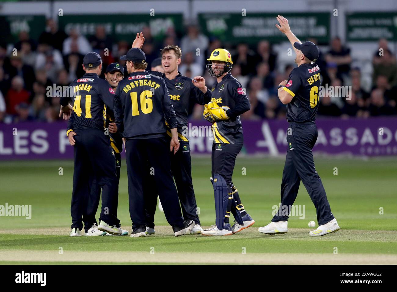 Marnus Labuschagne celebrates with his team mates after taking the ...