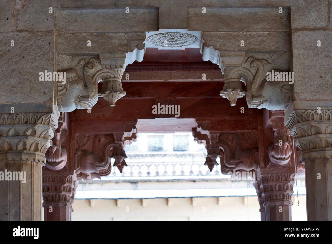 Jaipur, India: Amer Fort or Amber Fort: details. Amer Fort is known for ...