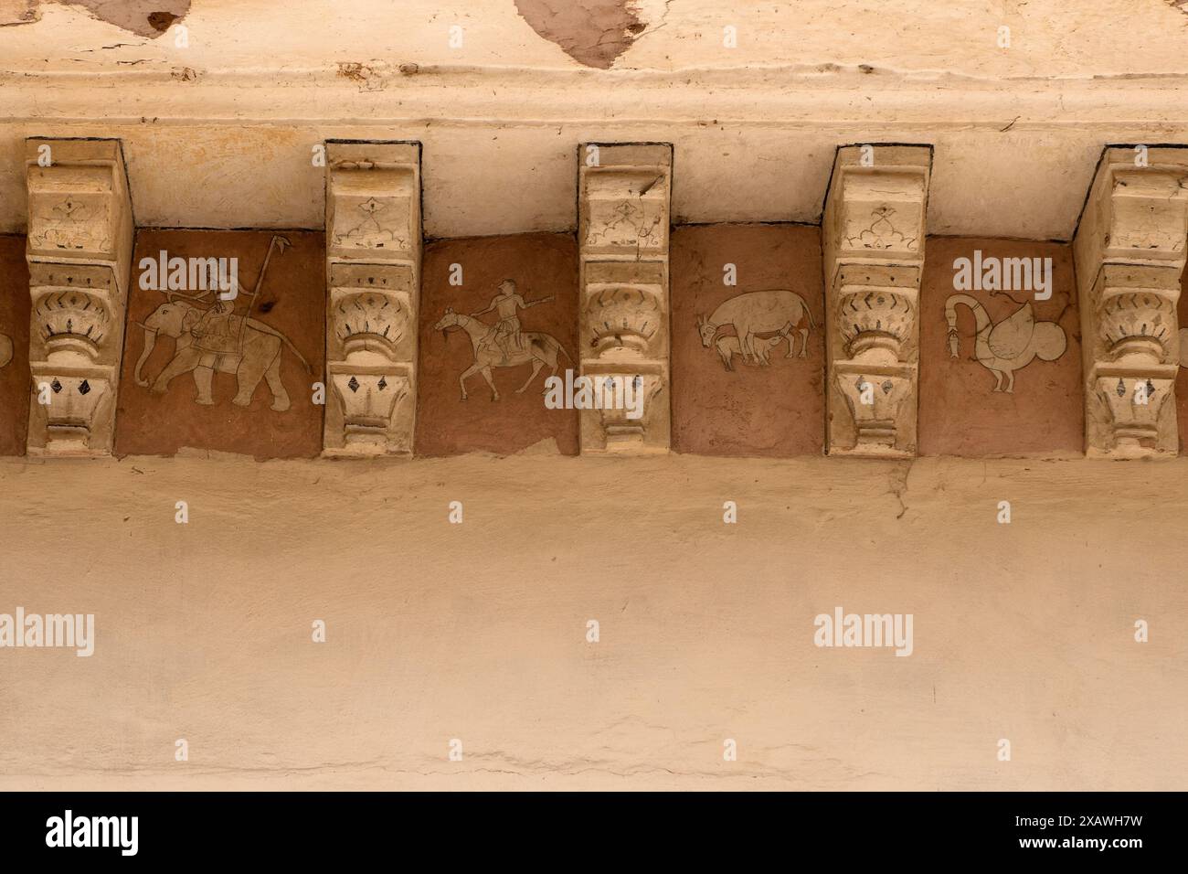 Jaipur, India: Amer Fort or Amber Fort: details. Amer Fort is known for ...