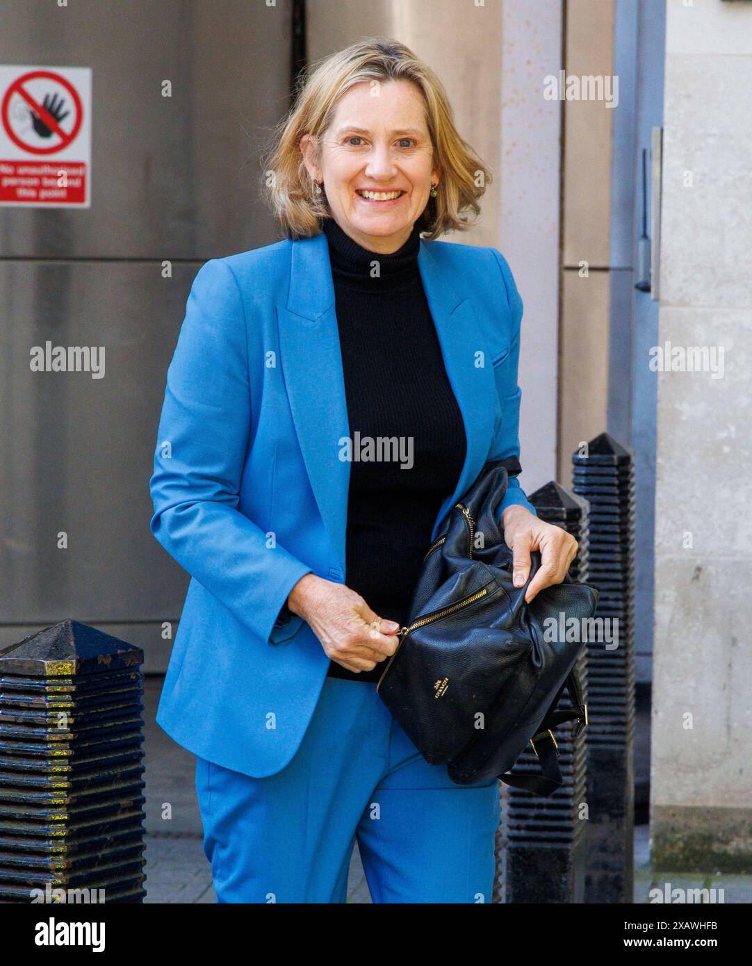 London, UK. 9th June, 2024. Former Home Secretary, Amber Rudd, at the ...