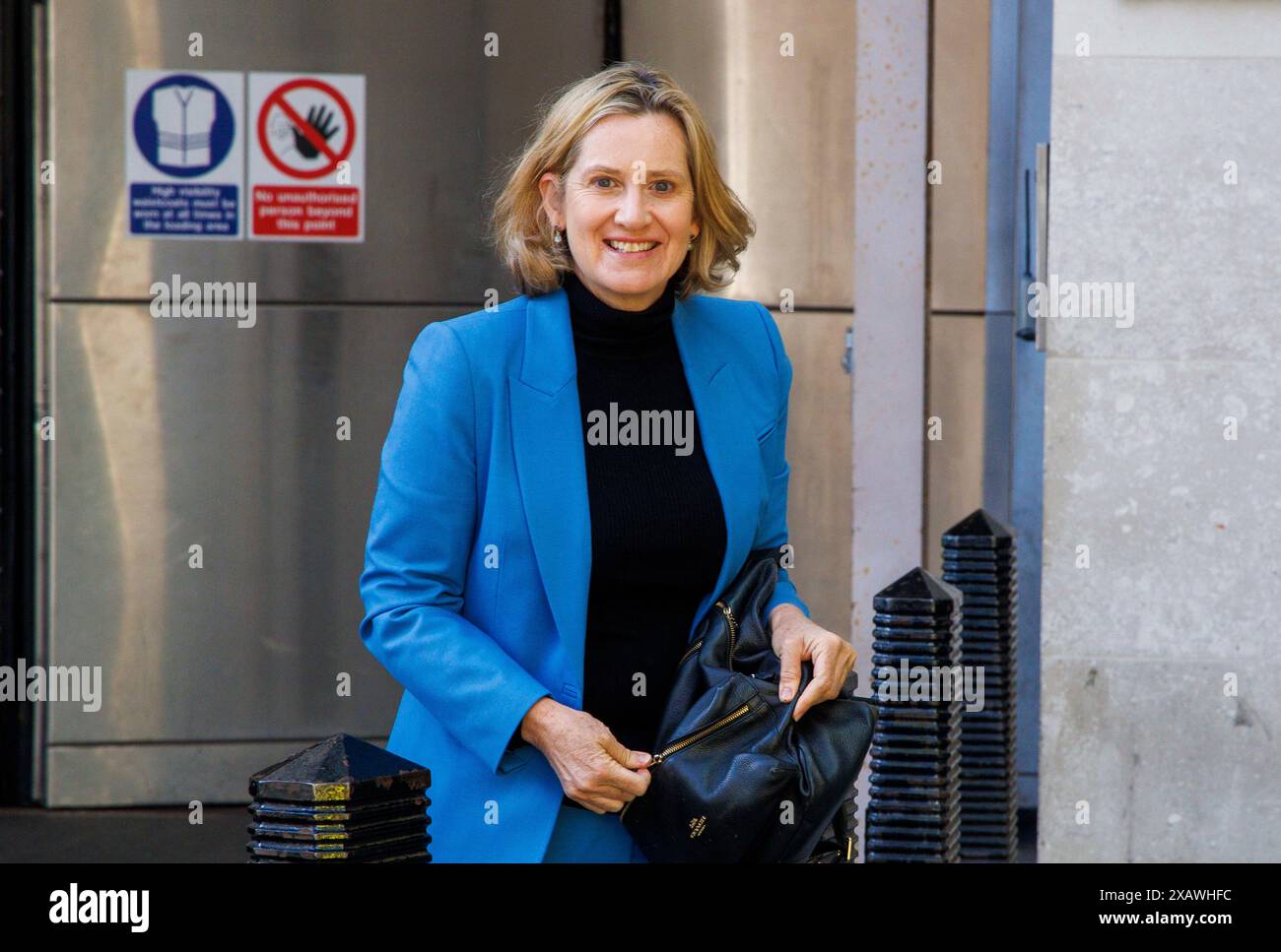 London, UK. 9th June, 2024. Former Home Secretary, Amber Rudd, at the ...